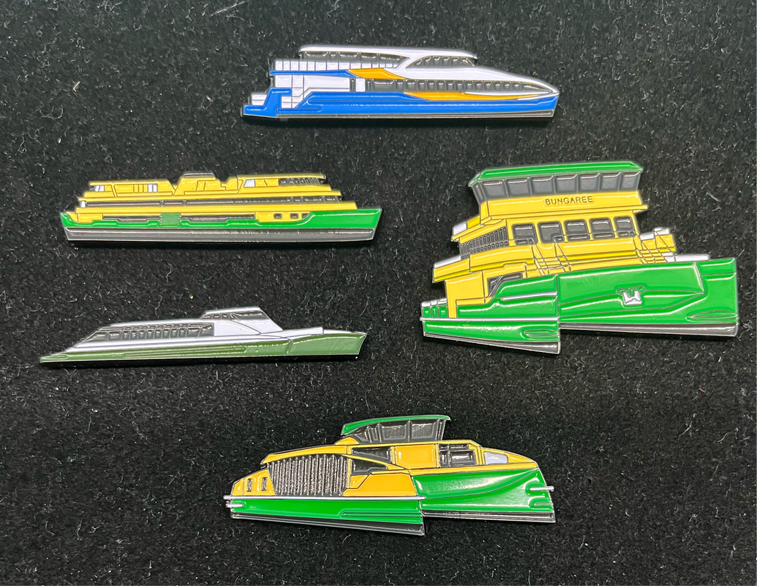 Sydney Ferry Badges - Series 1 - Set of 5 – Model Box