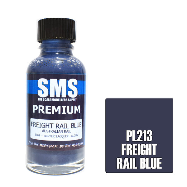 SMS Paints Premium FREIGHT RAIL BLUE 30ml – Model Box