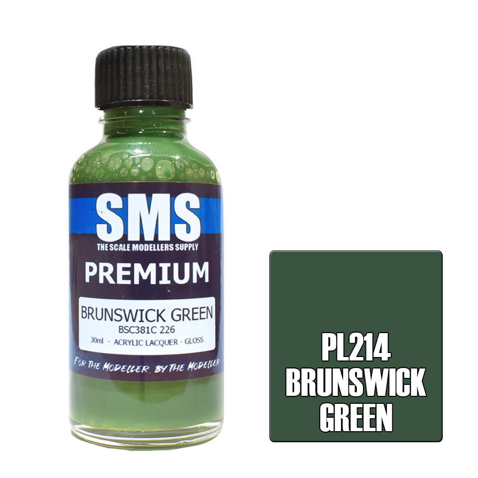 SMS Paints Premium BRUNSWICK GREEN 30ml – Model Box