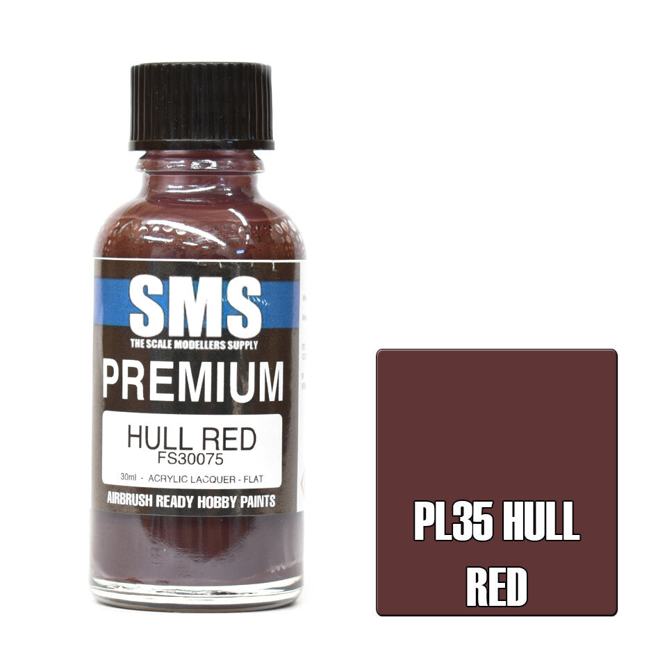 SMS Paints Premium HULL RED FS30075 30ml – Model Box