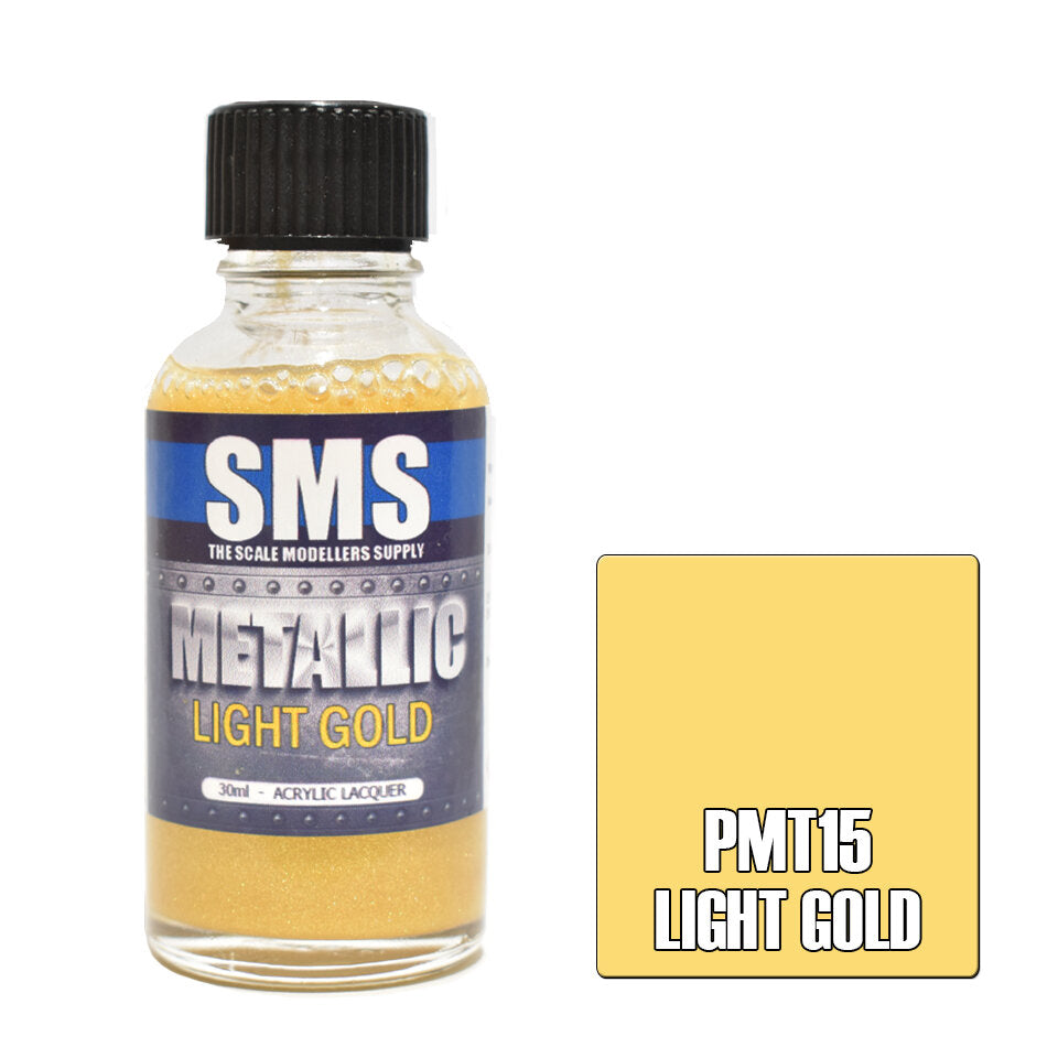 SMS Paints Metallic LIGHT GOLD 30ml – Model Box